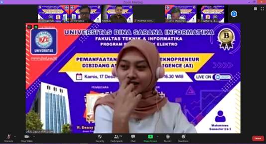 Prodi Teknik Elektro Universitas Bsi Gelar Seminar Teknopreneur