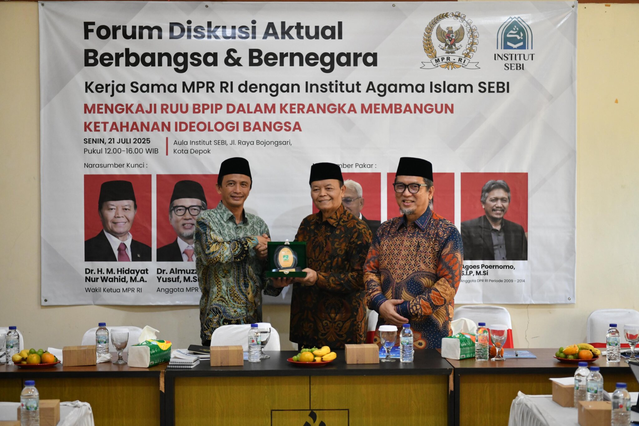 MPR RI dan Institut SEBI Selenggarakan Forum Diskusi Aktual: Mengulas RUU BPIP untuk Ketahanan ...