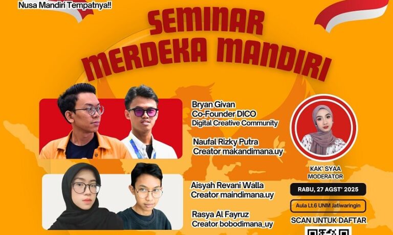 UNM Kampus Jatiwaringin akan Gelar Seminar Merdeka Mandiri: Content ...