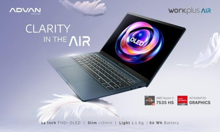 Laptop Advan Workplus Air Meluncur di Indonesia, Ini Harga dan Fiturnya